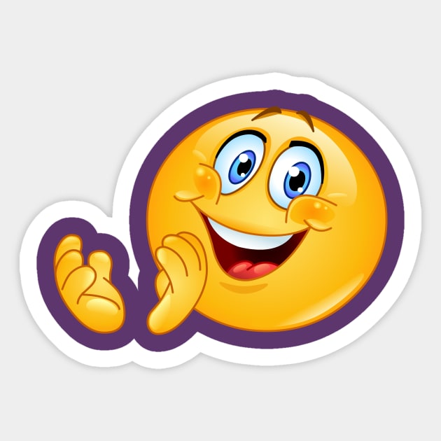 Clapping Emoji - Emoji - Sticker | TeePublic