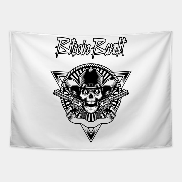 Bitcoin Bandit - Bitcoin - Tapestry | TeePublic