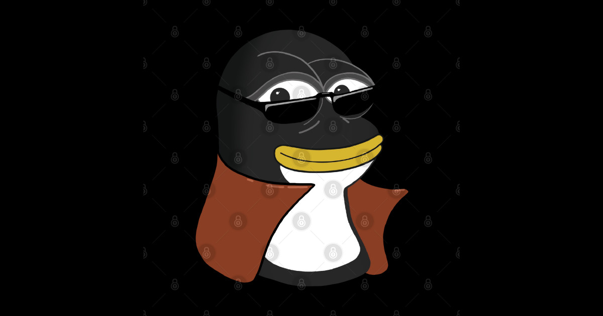 Humor Tux Penguin meme - Linux - Sticker | TeePublic