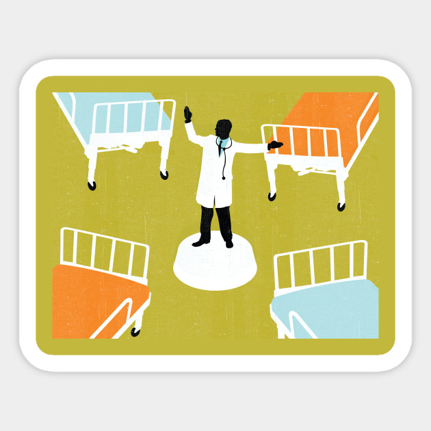 Hospital management - Hospital - Sticker | TeePublic