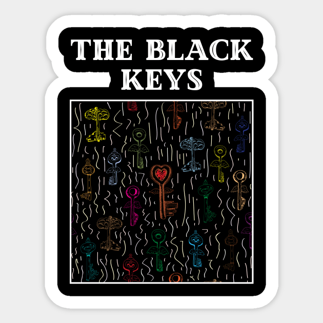Rain key design - The Black Keys - Sticker | TeePublic