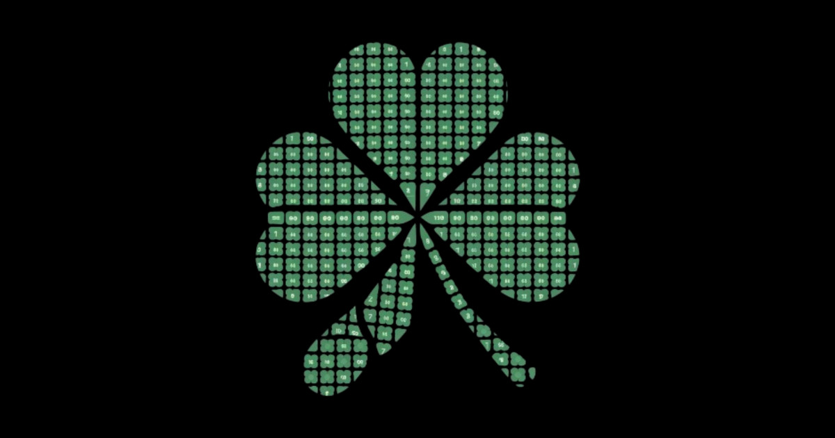 Funny Shamrock Fraction St Patrick's Day Math Men Boys Girls - Shamrock ...