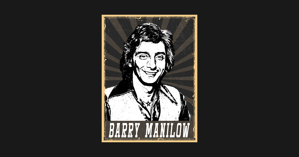 80s Style Barry Manilow - Barry Manilow - T-Shirt | TeePublic