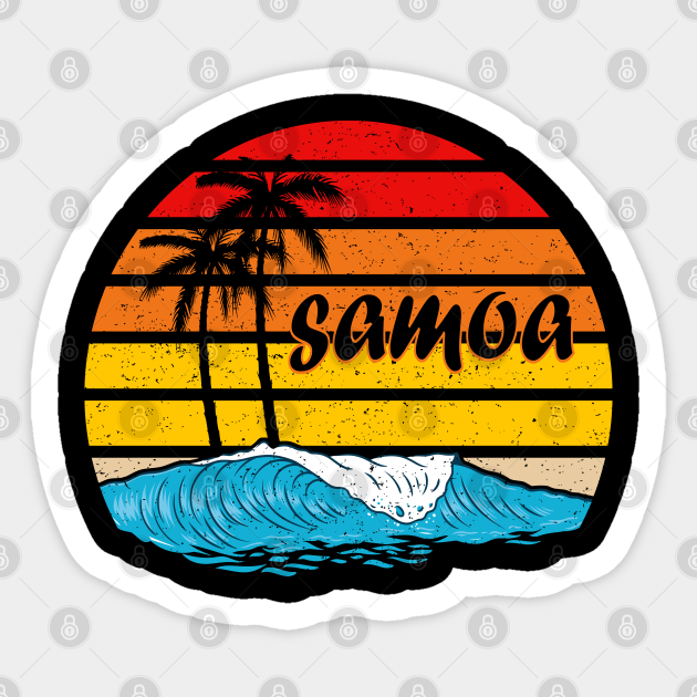 Vintage Somoa Samoan Islander Pride Gift - Samoa - Sticker | TeePublic