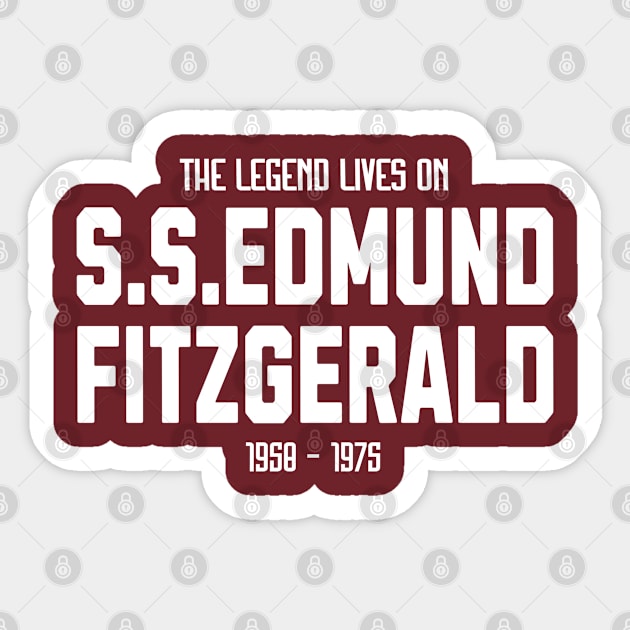 Oil Tanker - Edmund Fitzgerald - Edmund Fitzgerald - Sticker | TeePublic