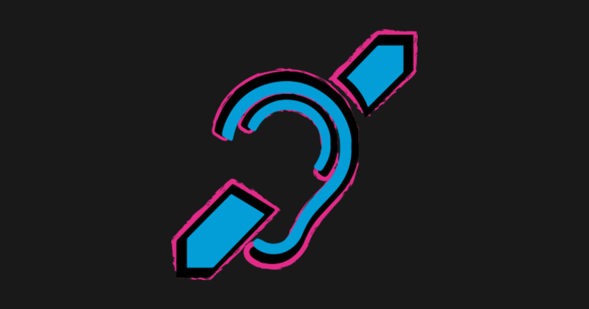 Deaf logo - art style - Deaf - Posters and Art Prints | TeePublic