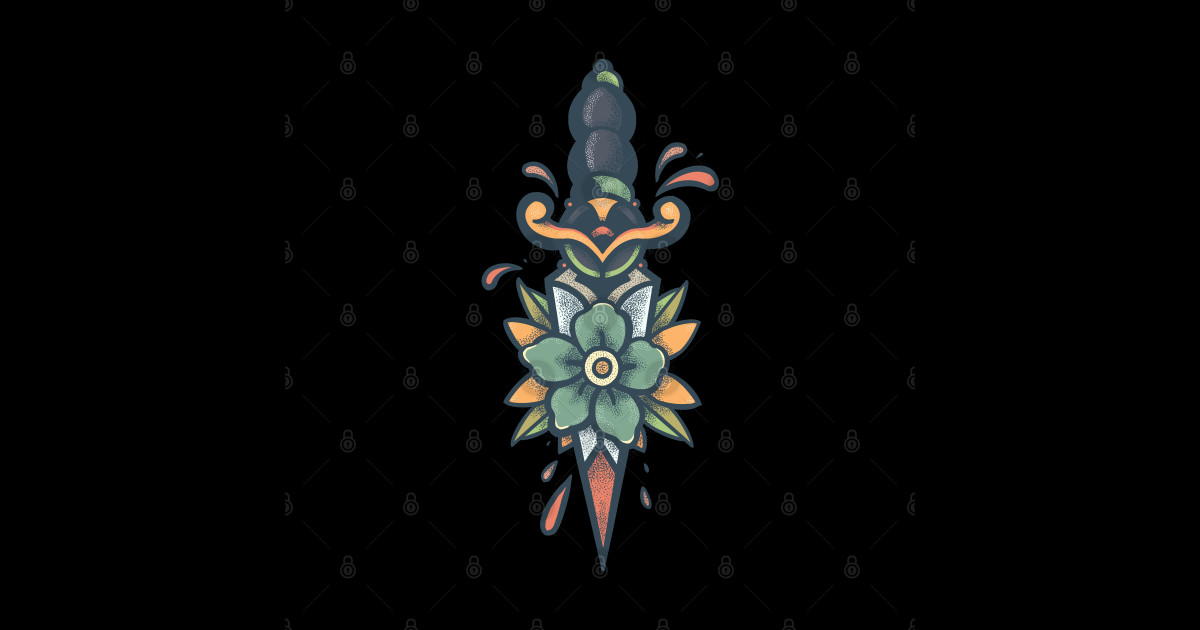 Vintage Dagger - Dagger - Sticker | TeePublic
