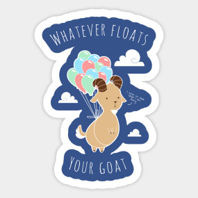 Floaty Goat. - Up - T-Shirt | TeePublic