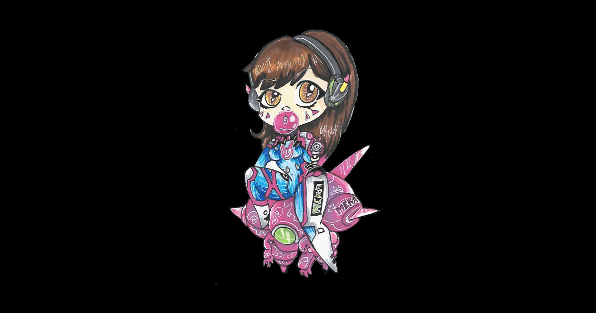 Dva mecha - Overwatch - Sticker | TeePublic