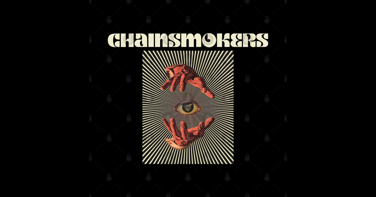 Hand Eyes Chainsmokers - Chainsmokers - Sticker | TeePublic