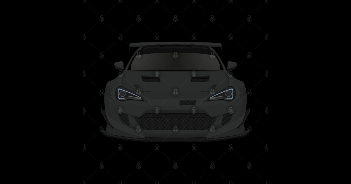GT86 widebody Dark-grey - Toyota Gt86 - Sticker | TeePublic
