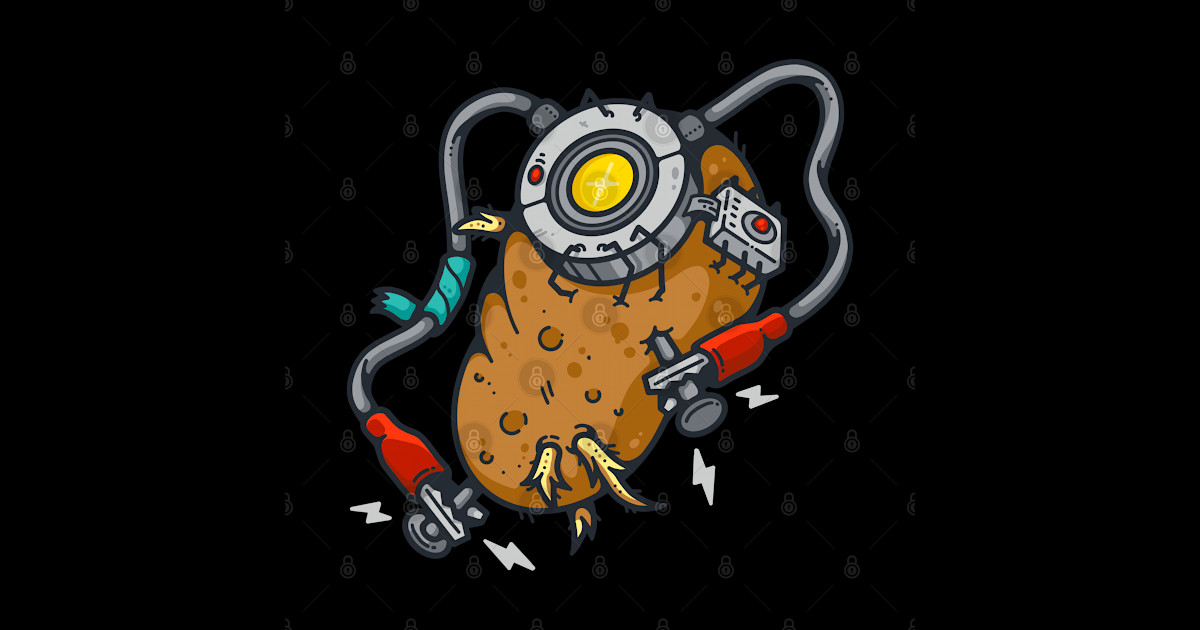 I'm A Potato - Portal - Sticker | TeePublic