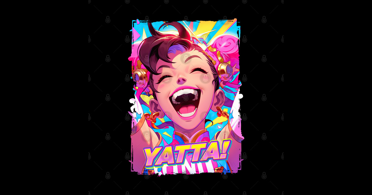 CHUN LI - CHEERFUL YATTA | Street Fighter Gaming Anime Manga Pop Art ...