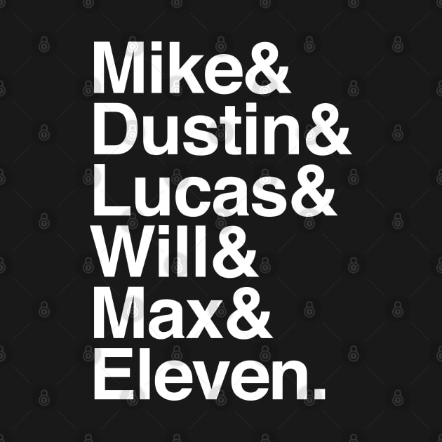 Stranger Things // Names List Design - Stranger Things - T-Shirt ...