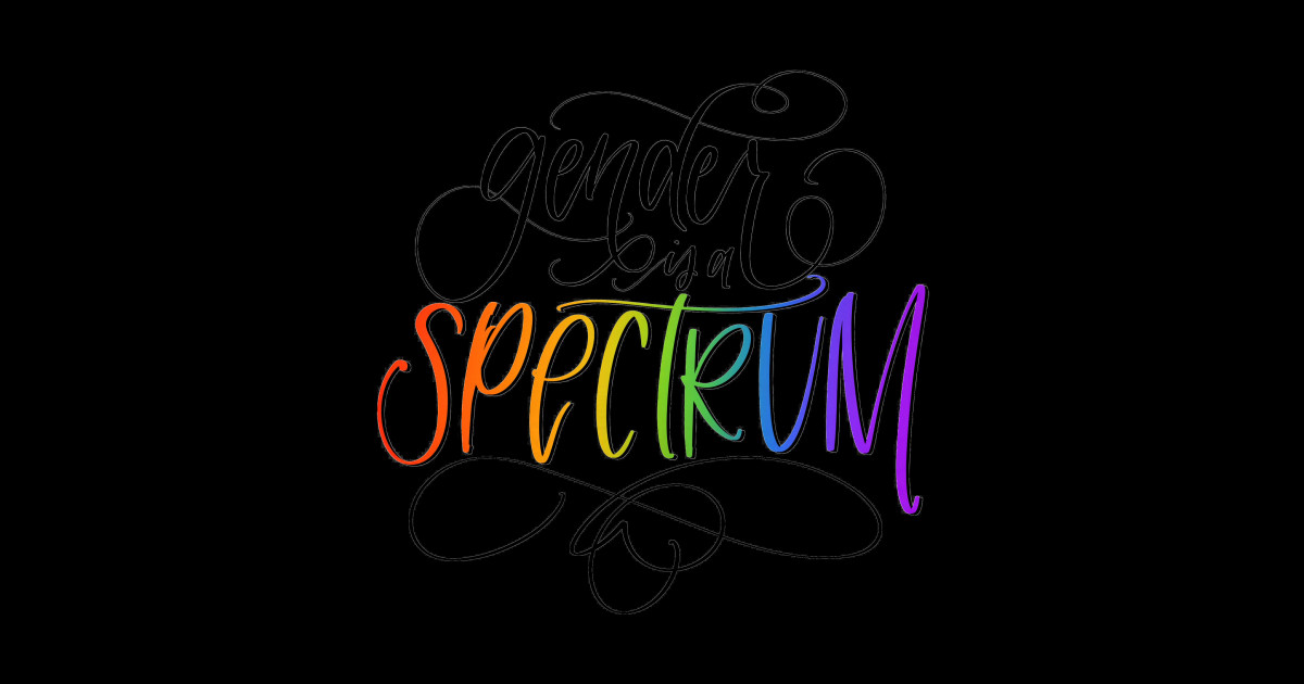 Gender is a Spectrum - Pride - Posters and Art Prints | TeePublic