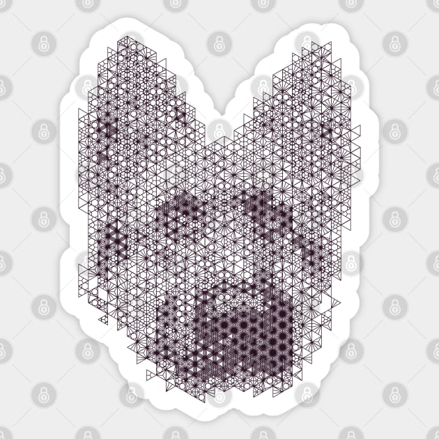 Kumiko Dog Animal Portrait - Animal Lover Gifts - Sticker | TeePublic