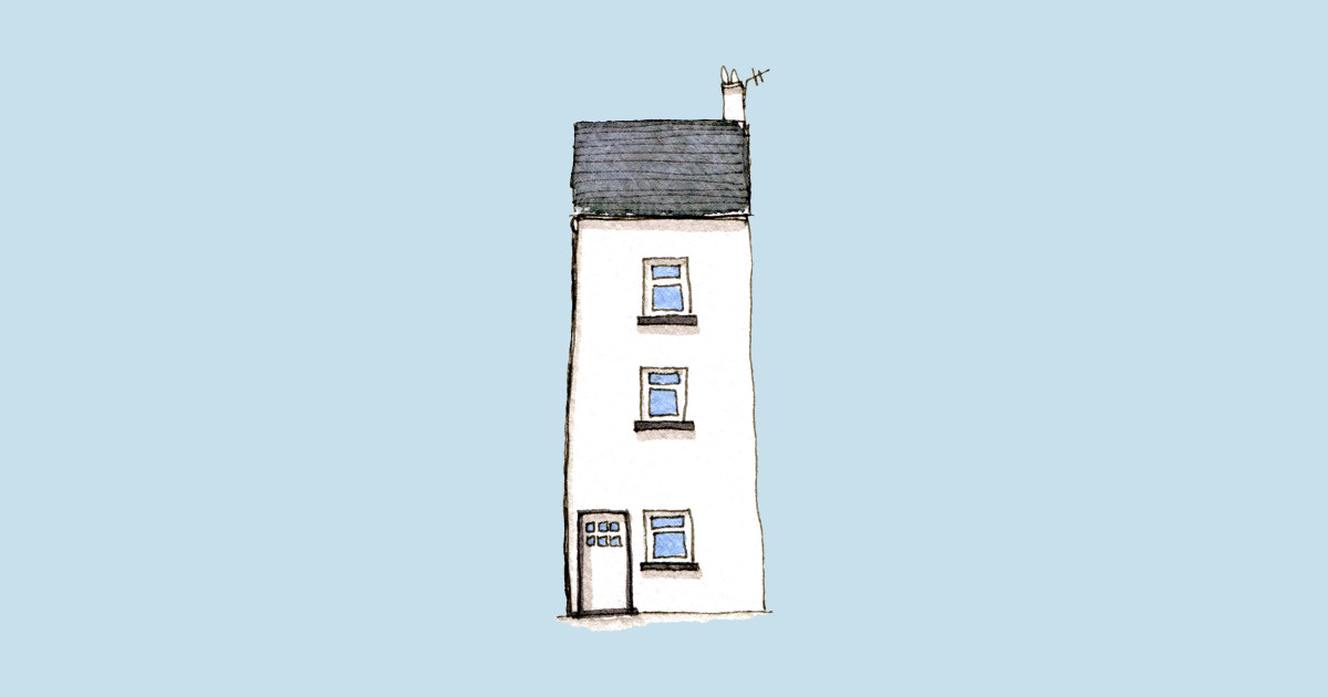 Cottage in Devon White Watercolor - Devon - T-Shirt | TeePublic