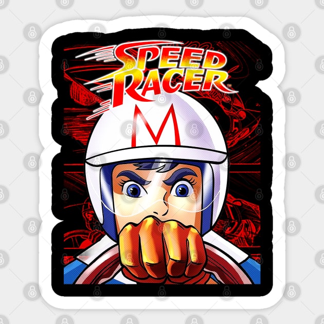 Vintage Go Speed Racer - Speed Racer - Sticker | TeePublic