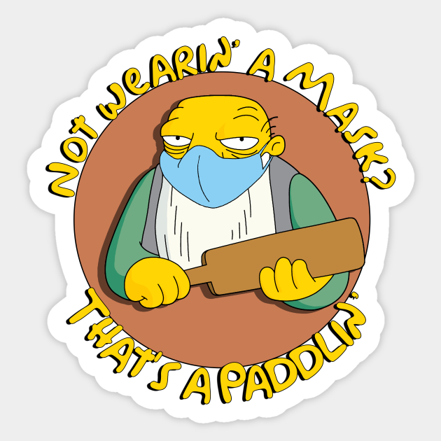 That's a Paddlin' - Simpsons - Sticker | TeePublic