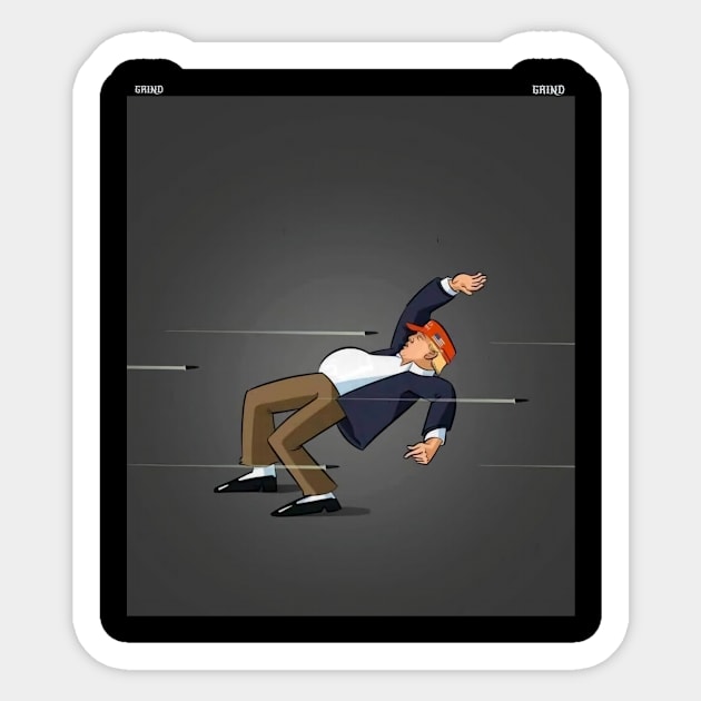 Trump Matrix dodging - Donald Trump 2024 - Sticker | TeePublic