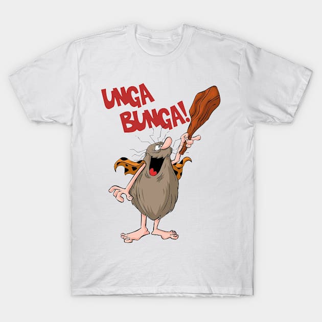 UNGA BUNGA - Captain Caveman - Cartoon - T-Shirt | TeePublic