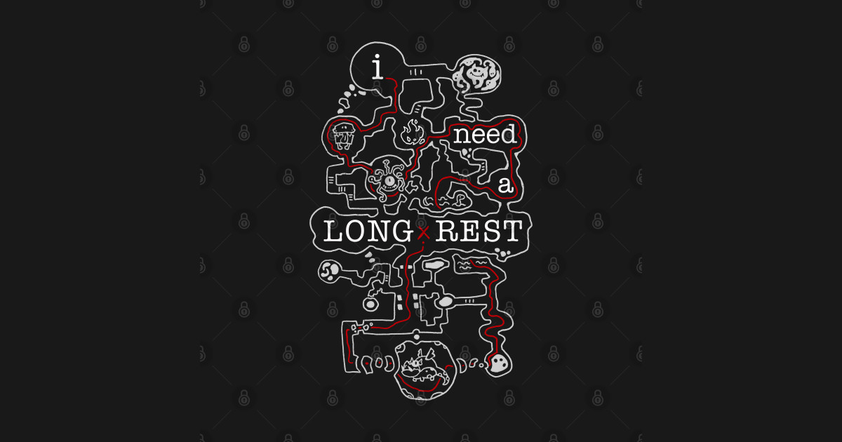 I need a long rest | (with path) | Dungeon crawling | DnD - Dnd - T ...