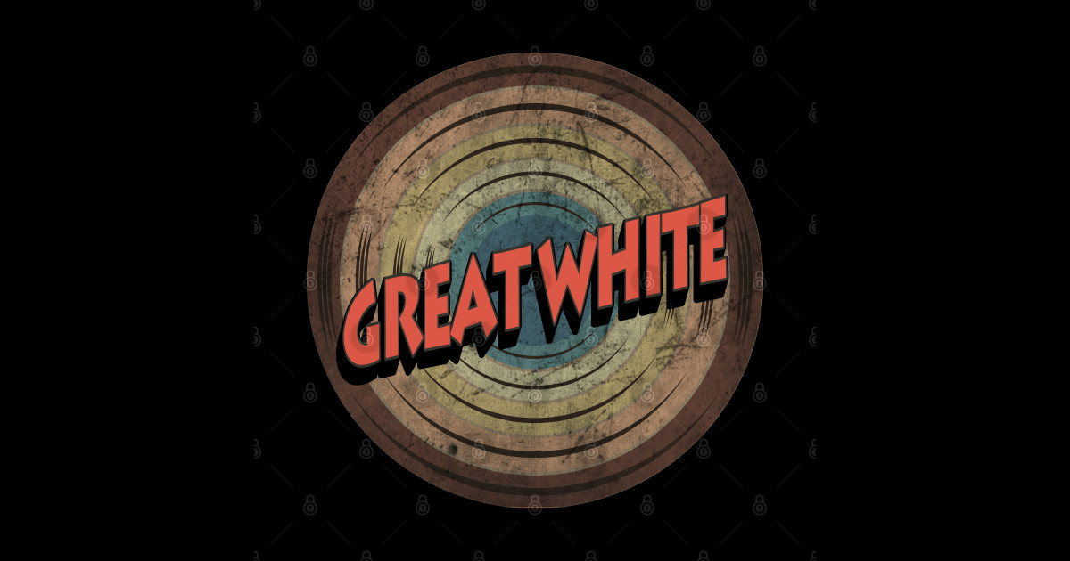 great white vintage beautiful - Great White - Sticker | TeePublic