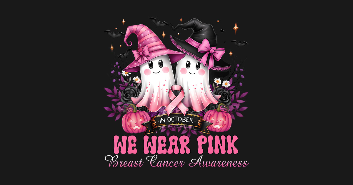 Breast Halloween For In October Pink - Breast Cancer Awareness - T ...