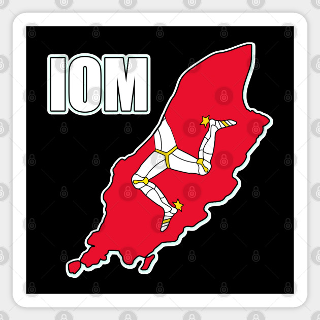 Isle of Man Manx Flag 3 Legs - Isle Of Man - Sticker | TeePublic