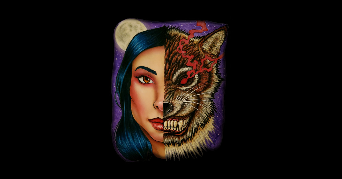 The She Wolf - Werewolf - Sticker | TeePublic
