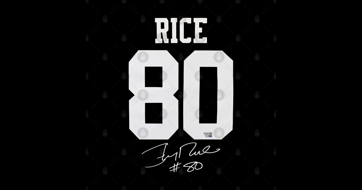 Funny Jerry Rice 80 - Jerry Rice - Sticker | TeePublic