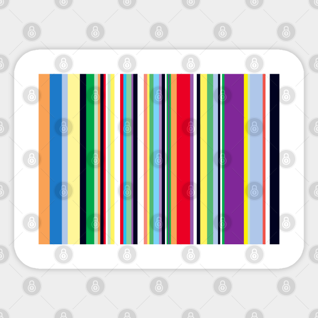 Colour coded - Barcode - Sticker | TeePublic