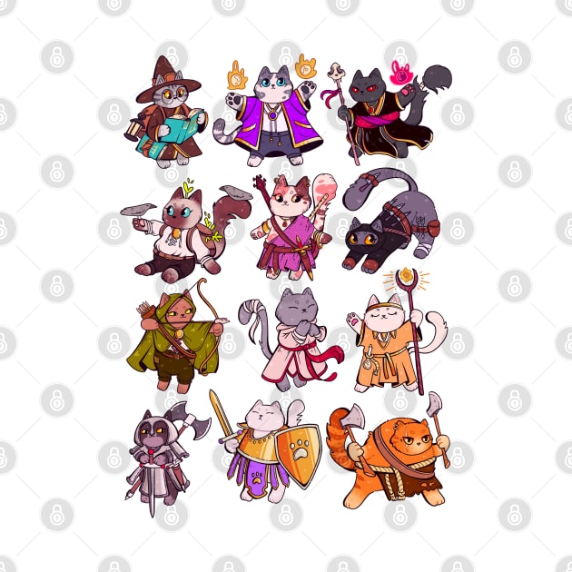 Dnd cats - Dungeons And Dragons - T-Shirt | TeePublic
