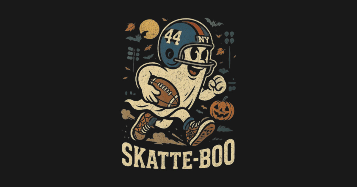 Cam Skattebo Skatte-Boo Ghost Football - Vintage Football Ghost - T ...