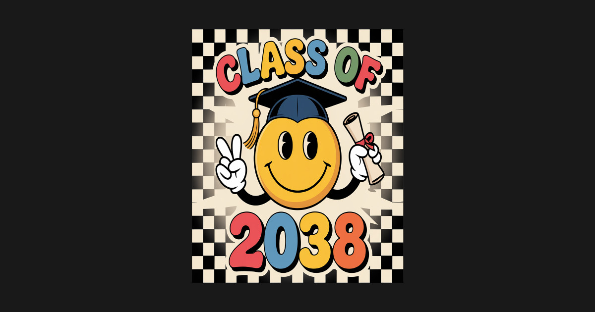 Class of 2038 Grow with Me First Day of School Graduation - Class Of ...