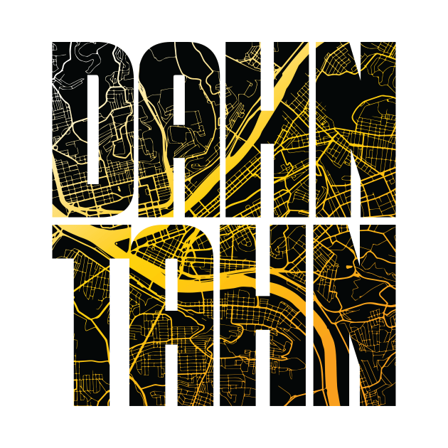 Dahn Tahn Pittsburgh City Map - Pittsburgh - T-Shirt | TeePublic