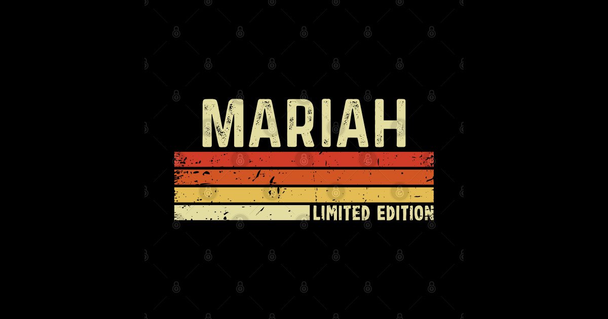 Mariah First Name Vintage Retro Gift For Mariah Mariah Sticker mariah-first-name-vintage-retro-gift-for-mariah-mariah-sticker