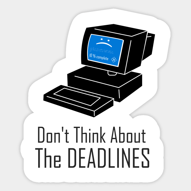 my computer error - Typhography Masks - Sticker | TeePublic