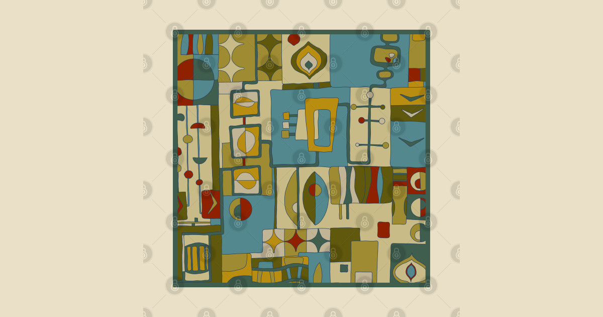 Mid Century Modern All Over Print - Mid Century Modern - T-Shirt ...