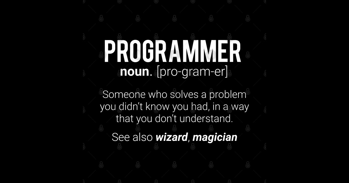 Funny Programmer Meaning Design Programmer Noun Defintion Programmer Posters And Art