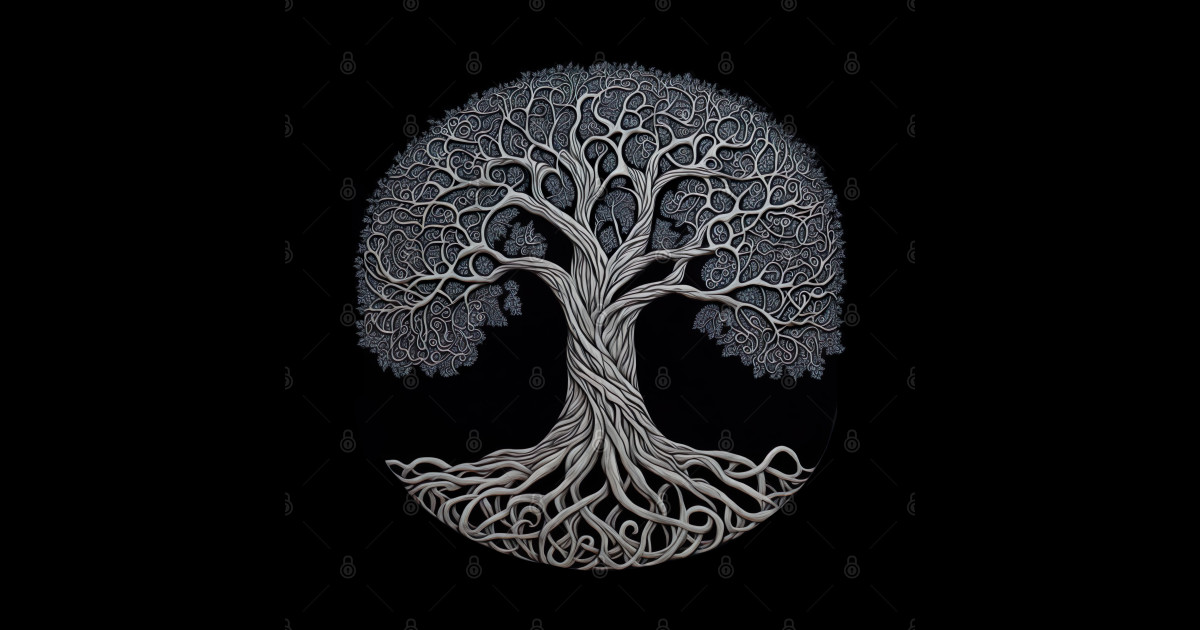 Celtic Pagan Tree of LIfe Yggdrasil "Silver Tree of Life" - Lord Of The ...