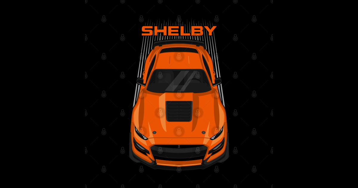 Ford Mustang Shelby GT500 2020-2021 - Twister Orange - Ford Mustang ...