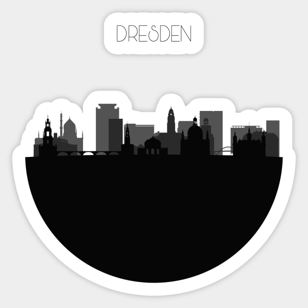 Dresden Skyline - Dresden - Sticker | TeePublic