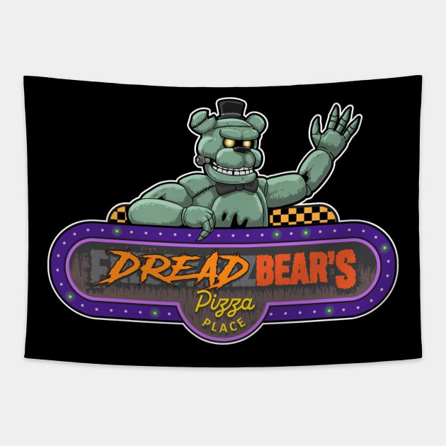 FNAF Dreadbear movie sign - Five Nights At Freddys - Tapestry | TeePublic