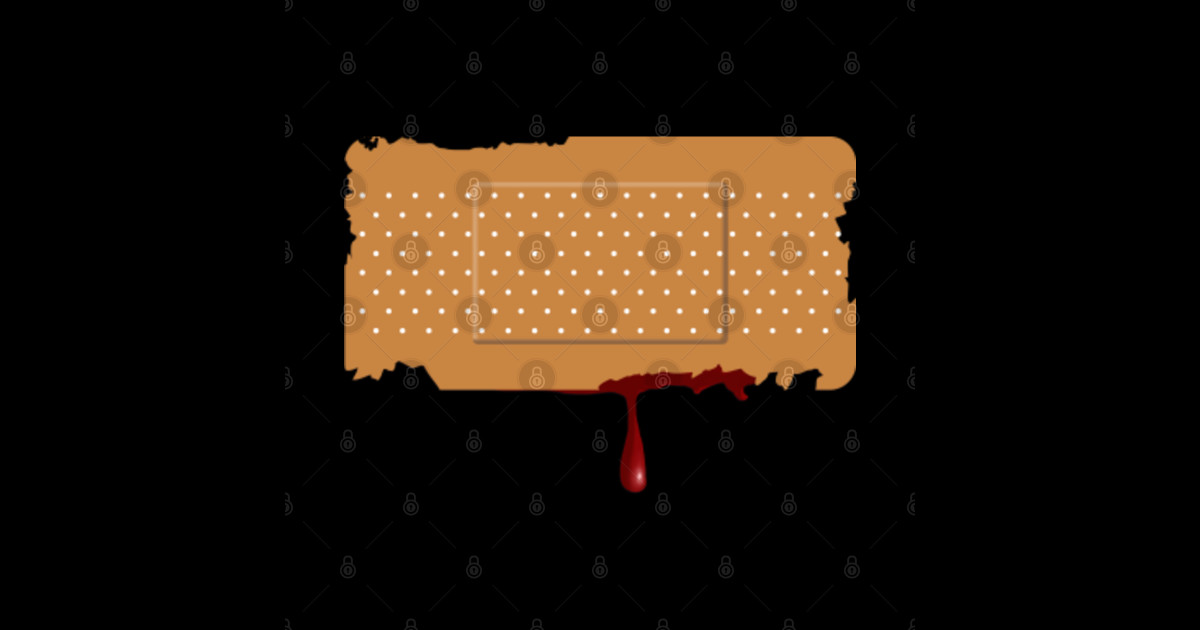 Band-Aid Blood Dripping Sticker - Biker Gifts - Sticker | TeePublic