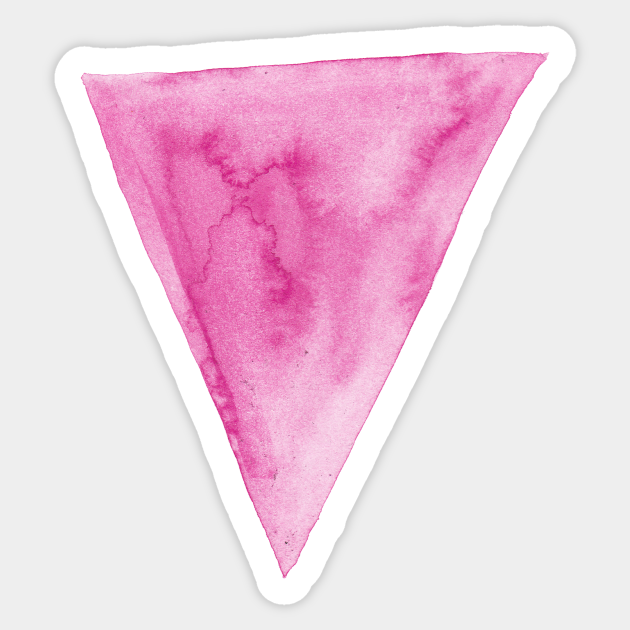 Gay Pride - Pink Triangle - Pink Triangle - Sticker | TeePublic