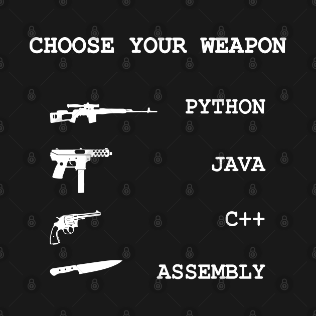 Python Vs Java Vs C Vs Assembly Programming Language Comparison Joke Programming Language