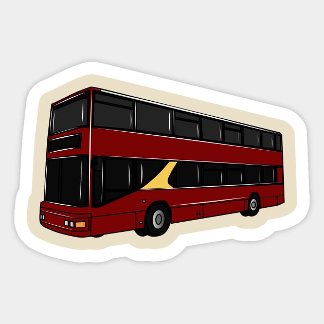 Double-decker bus cartoon illustration - Double Decker Bus Cartoon ...
