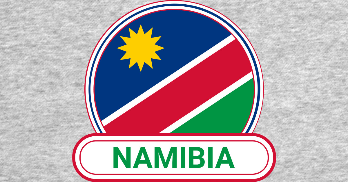 Namibia Country Badge - Namibia Flag - Namibia - T-Shirt | TeePublic