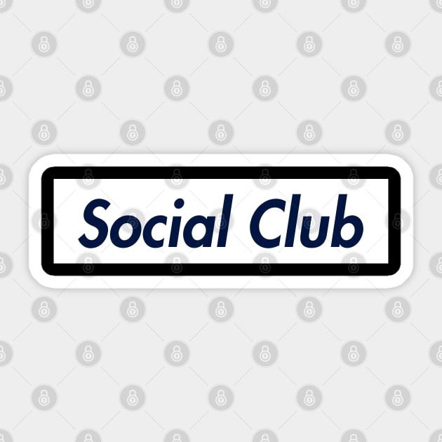 SUPER SOCIAL CLUB LOGO - Social Club - Sticker | TeePublic